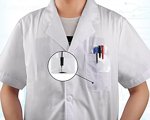 10 Pack Pocket Protector Pouch Holder Organizer for Shirts Lab Coats ...