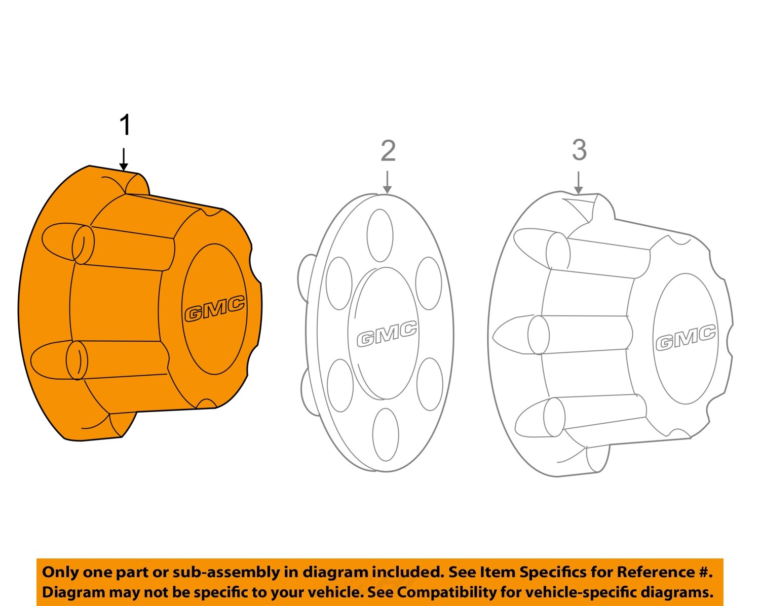 GM OEM 05-18 Express 1500 Wheels Covers Trim-Hub Cap 20941992 | eBay