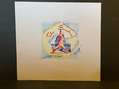 Signed Washington Senators Photo AUTOGRAPH Ed Yost/Allen/Landrith/King ...
