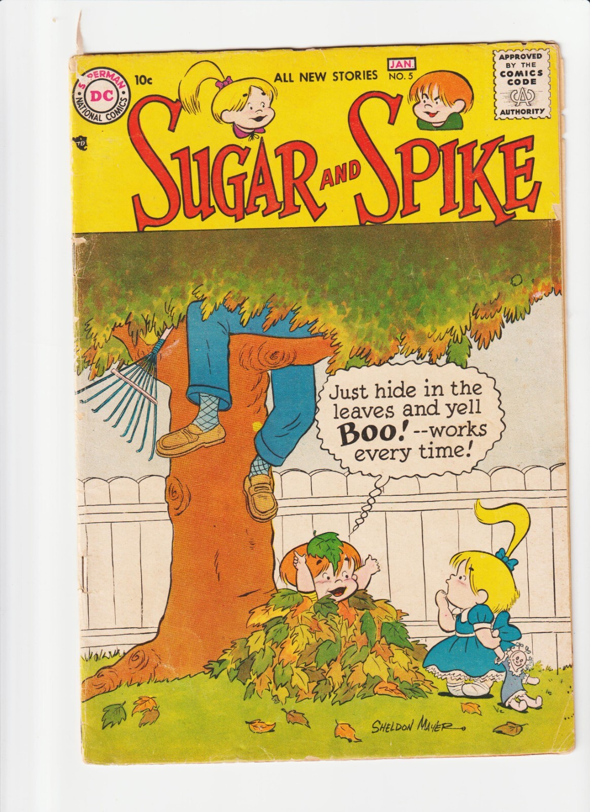 SUGAR AND SPIKE 5 1958, DC HUMOR Comics SHELDON MAYER PINT SIZED PIN ...