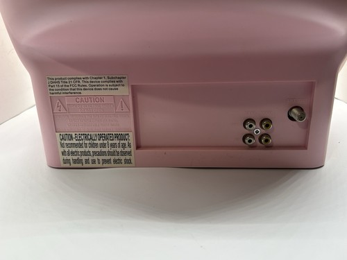 Rare Vintage 2007 Barbie Pink CRT TV Model BAR322 Tested Working ...