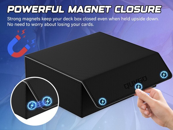 Trading Card Storage Box for 1800+, Leather Storage Box with Strong ...