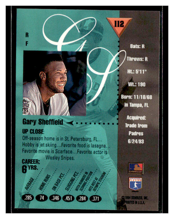 1994 Studio #112 Gary Sheffield | eBay