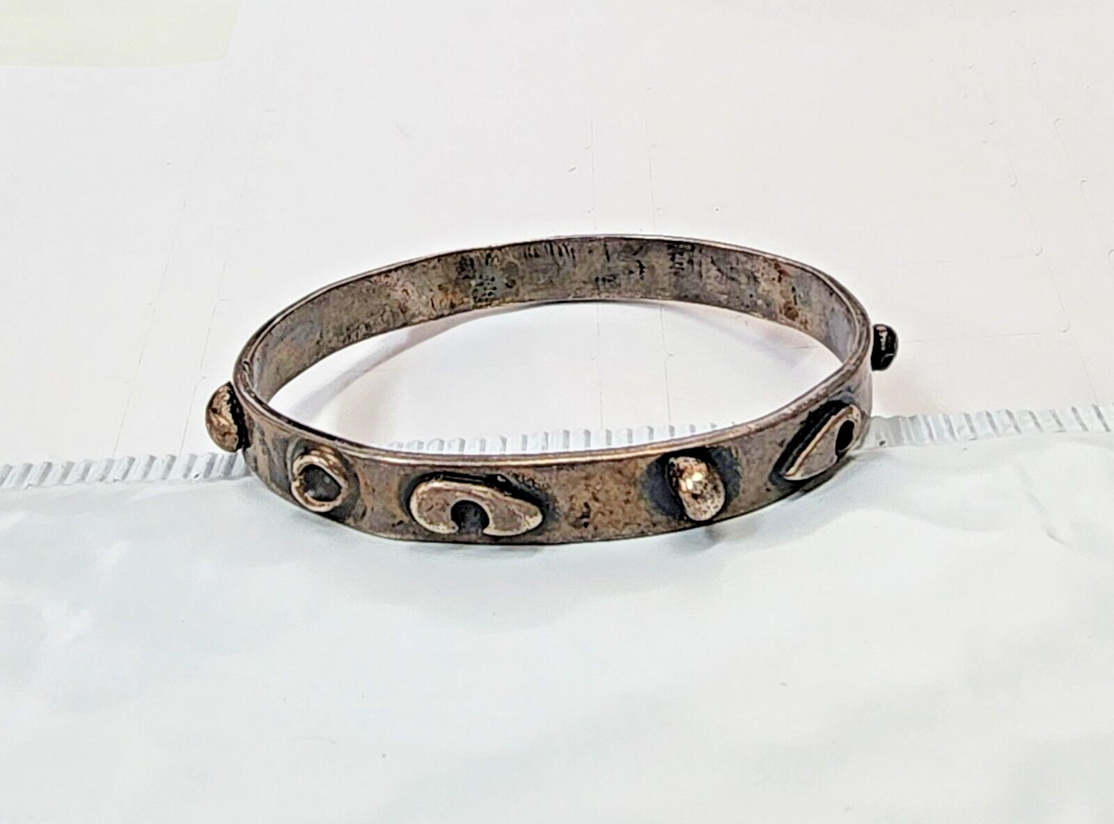 Vtg Sam Kramer Mid-Century Modernist Sterling Silver Bracelet FZ | eBay