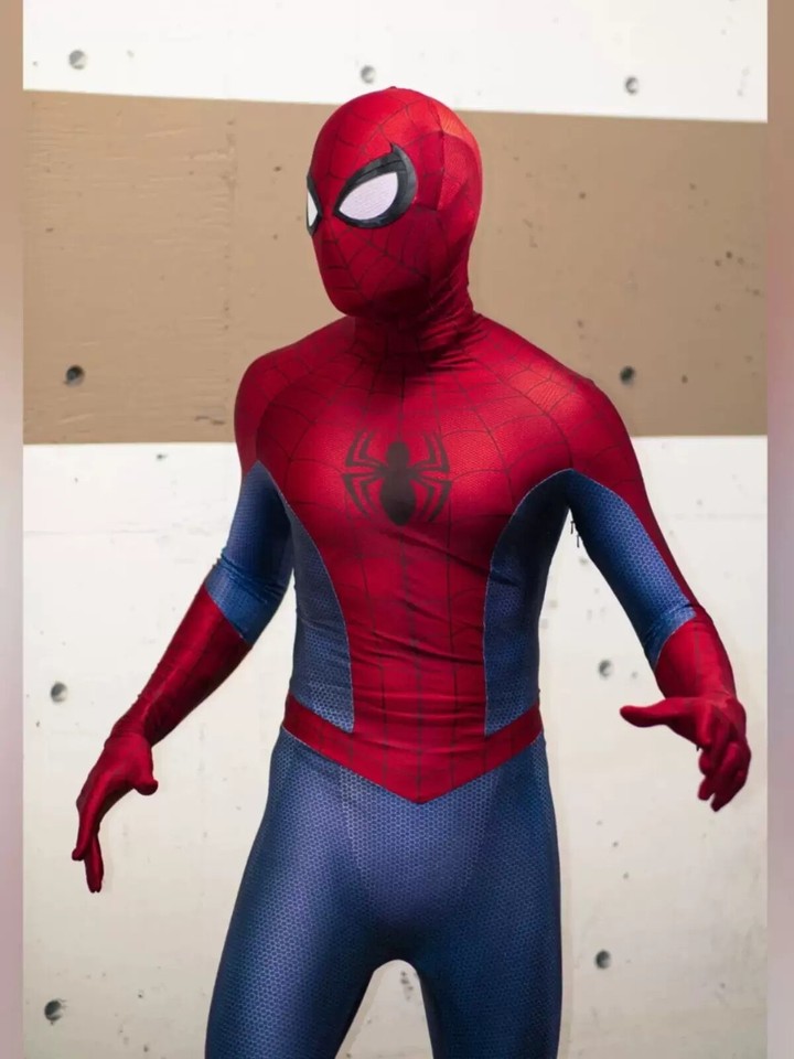 Classic The Amazing Spider-man Jumpsuit Spiderman Suit Cosplay Costume ...