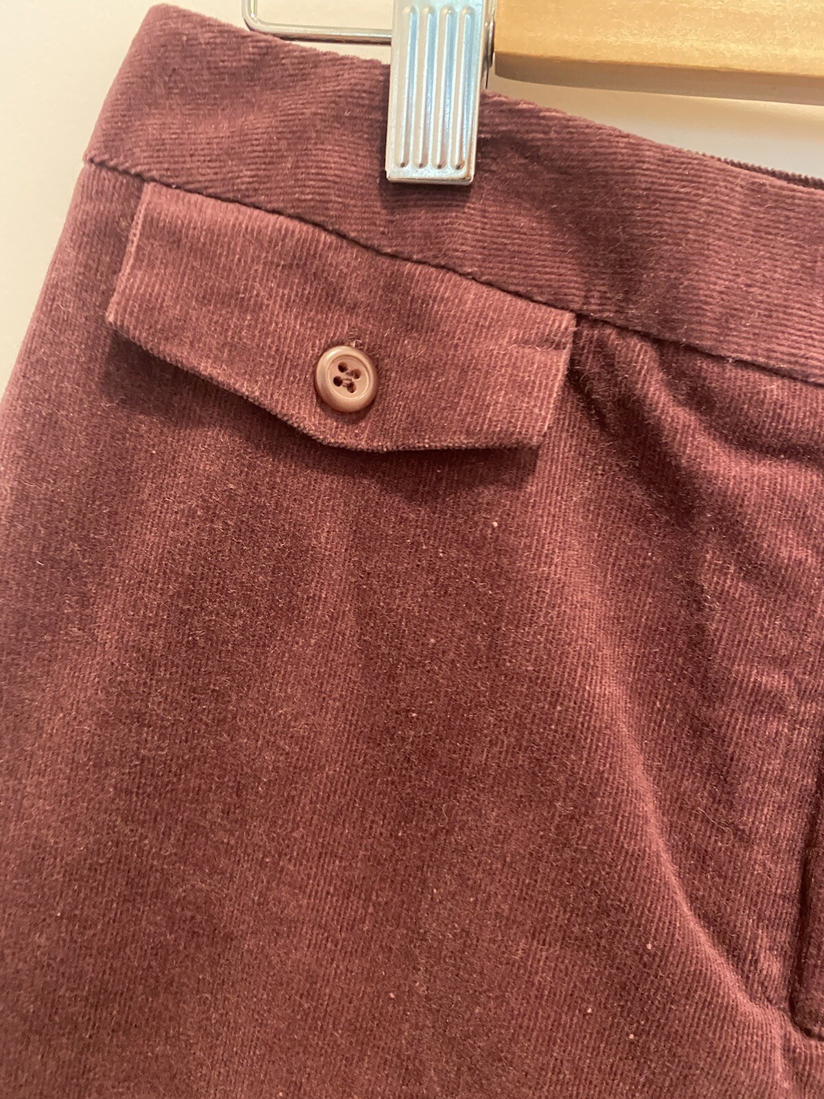 Women's Pendleton Burgundy Maroon Corduroy Pants Size 6 Stretch Vintage ...