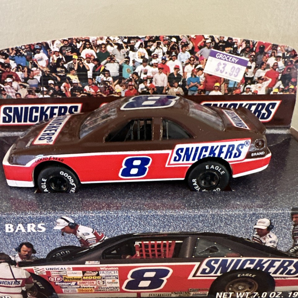 Snickers #8 Dick Trickle Advertising Race Car 1992 in Original Box w ...