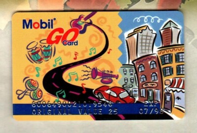 MOBIL GO Car Driving, Music ( 1998 ) Pre-Paid Gas Card ( $0 ) EXPIRED ...