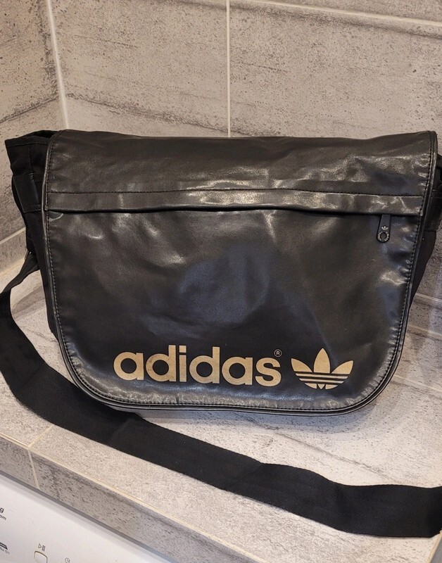 Adidas Originals Laptop Messenger Bag Black Gold Unis… - Gem