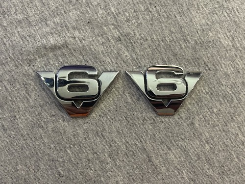 Ford Escape V6 V-6 Chrome Front Side Fender Emblem Badge Pair 08 09 10 ...