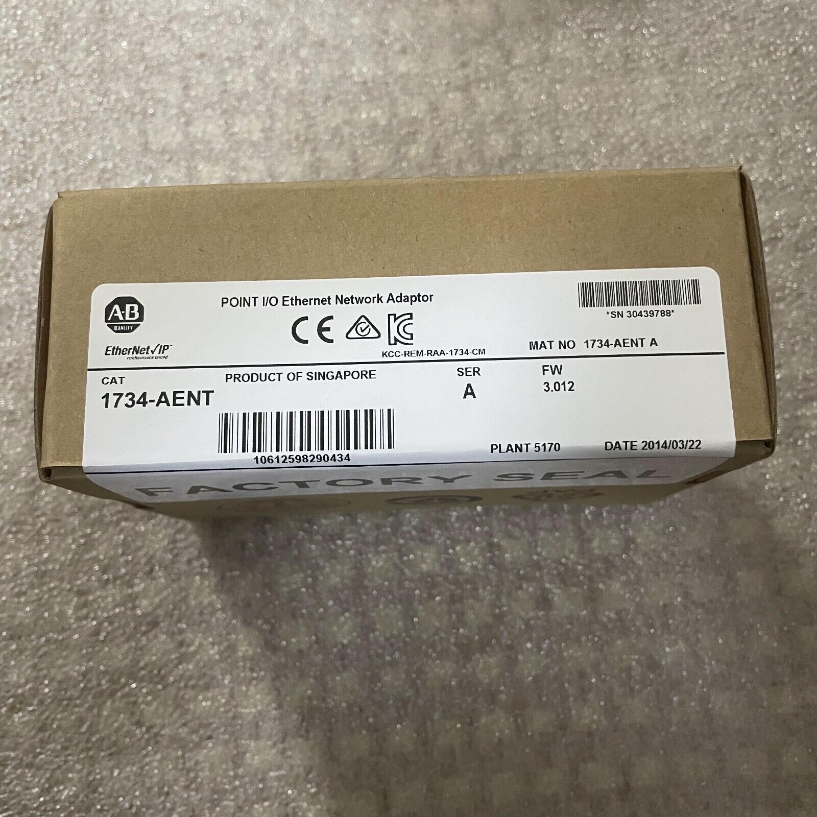 Allen Bradley Flex I/O 1794-AENT Ethernet Adaptor for sale online | eBay