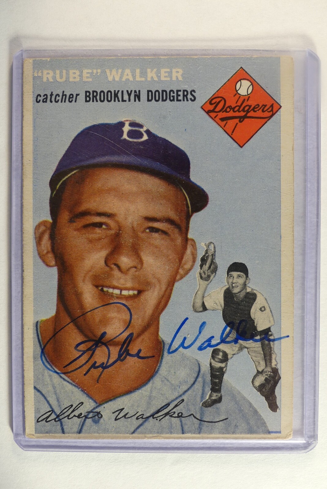 1954 Topps Rube Walker Signed Card | eBay