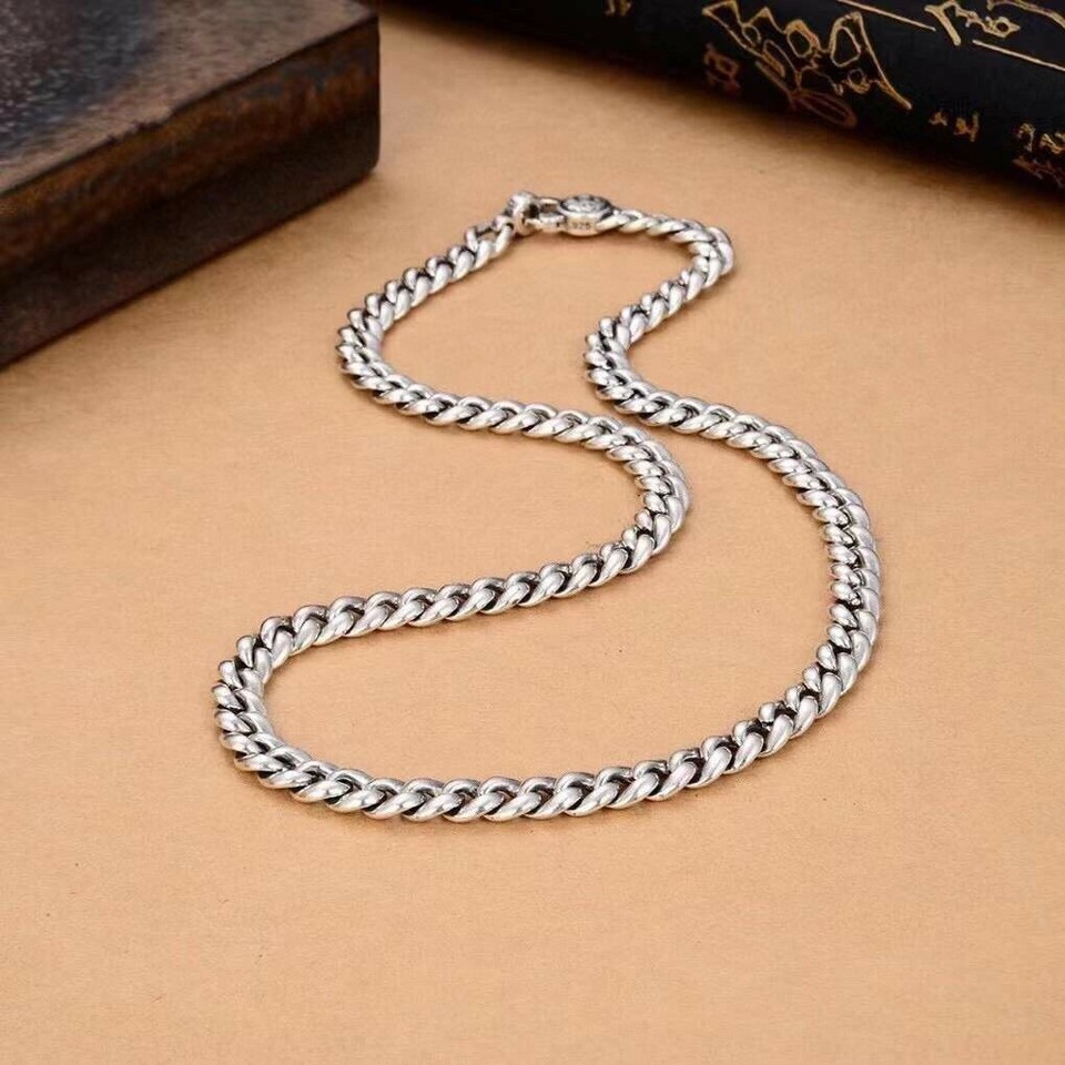 A25 Striking Panzer Chain 9 mm 6-Word Mantra Buddhist Silver 925 | eBay