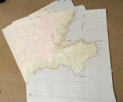 Topographic map stationary 12 sheets | eBay