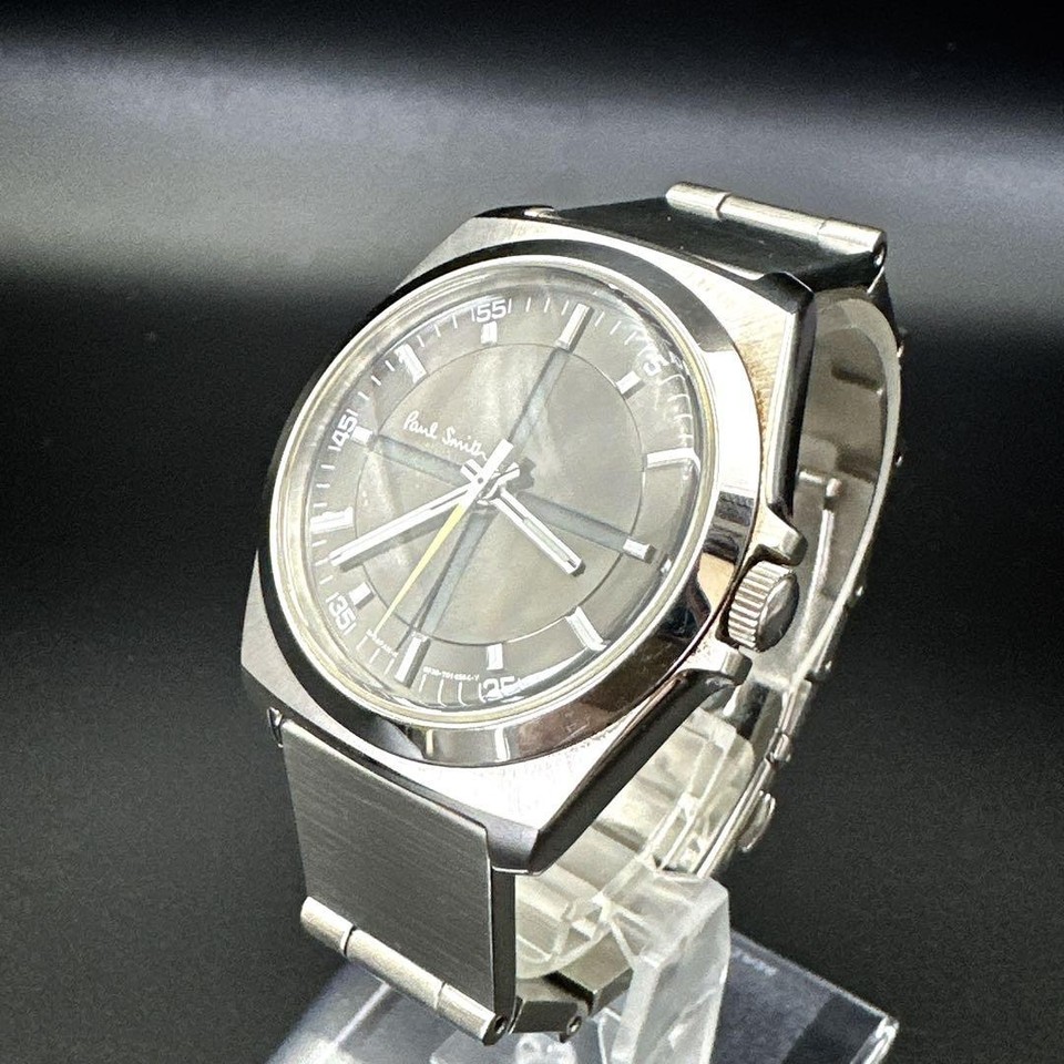 Paul Smith Closed Eyes 6038-H24741 Quartz Watch 35mm Black Dial Date ...