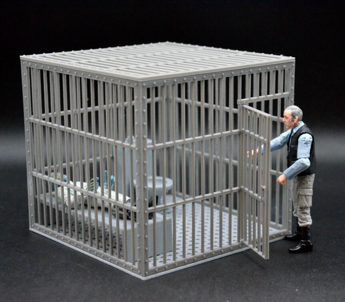 PRISON JAIL CELL PLAYSET 1:18 3.75 SCALE FIGURE DIORAMA GI JOE STAR ...