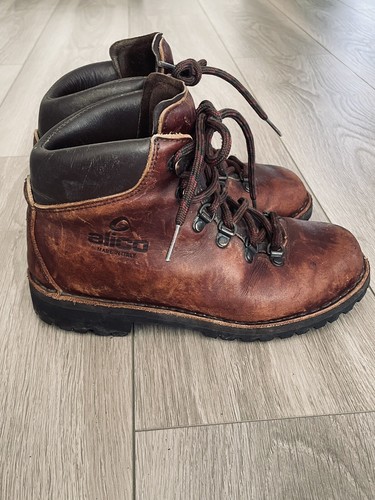 Womens ALICO Summit TRAIL Hiking BOOTS Italian Brown Leather Ladies ...