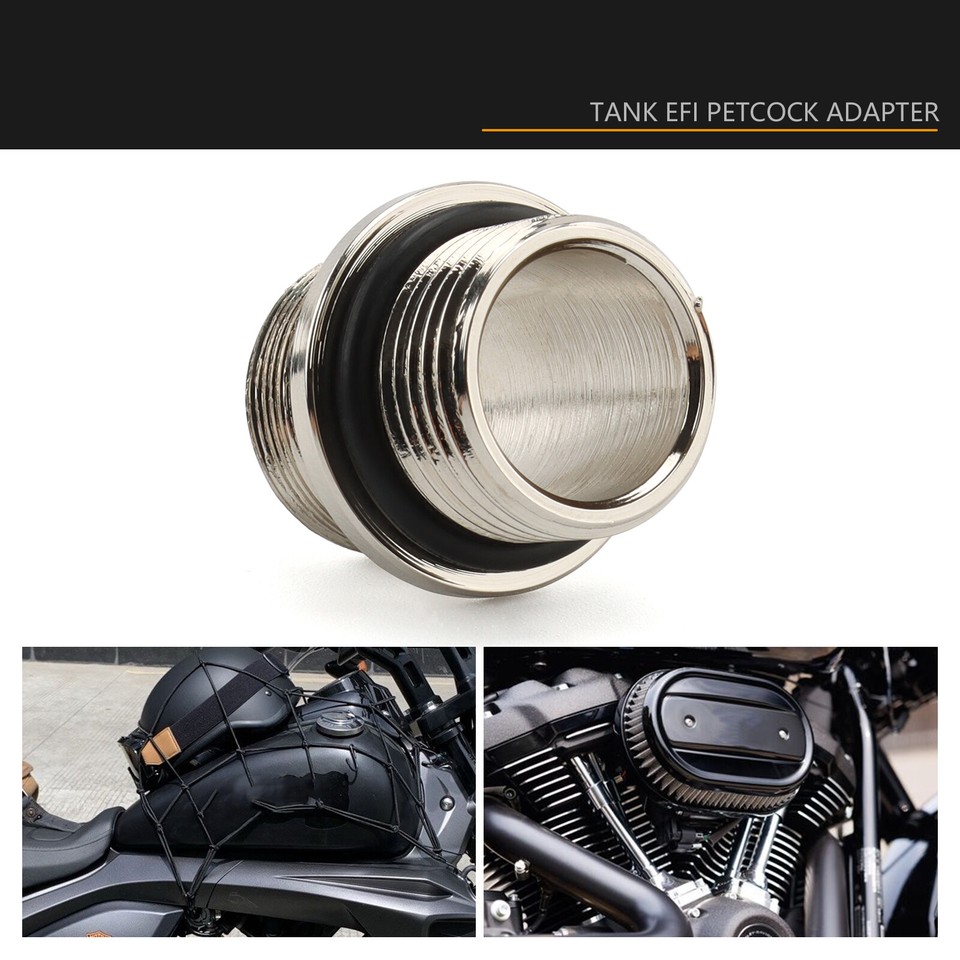 Gas Tank EFI Petcock Adapter For Harley Softail FXSTD Gas Fuel Injected ...
