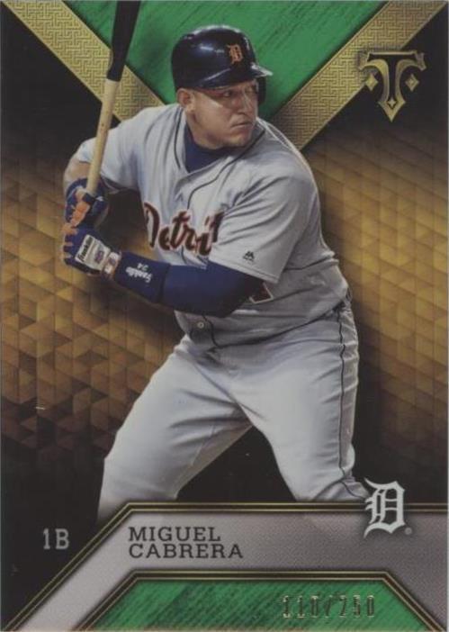 2016 Topps Triple Threads - Miguel Cabrera #40 Emerald /250 for sale ...