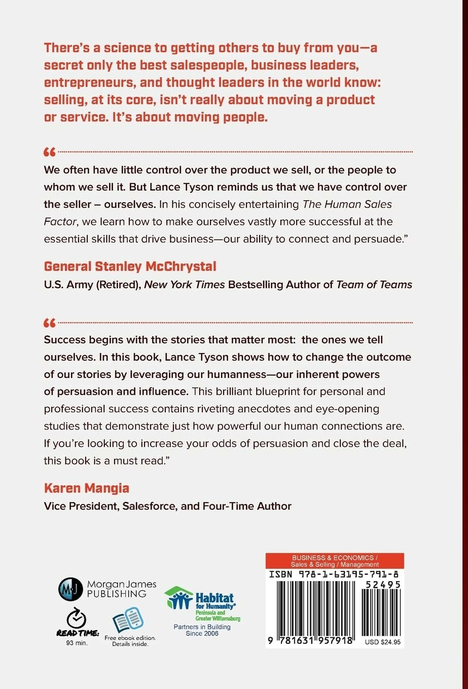 Human Sales Factor : The Human-To-Human Equation for Connecting ...