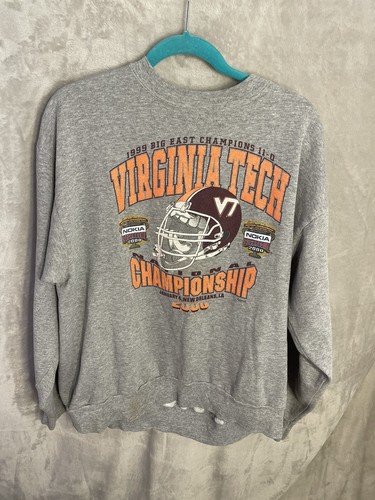 Virginia Tech Sweatshirt 1999 Big East champions Undefeated Hokies ...