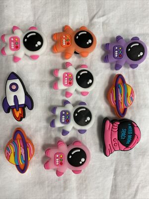 Croc Jibbitz Silicon ~ lot of 10 Space #3 | eBay