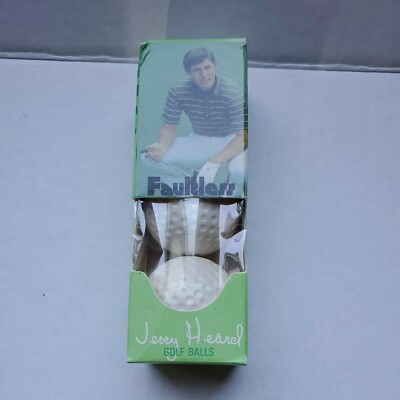 Vintage Golf Balls Jerry Heard 3 Faultless Logo Box Sleeve of 3 Rare ...