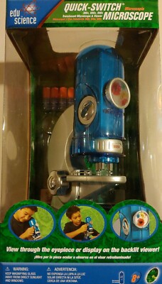 Edu Science QUICK SWITCH MICROSCOPE - 300x 600x 900x Microscope ...