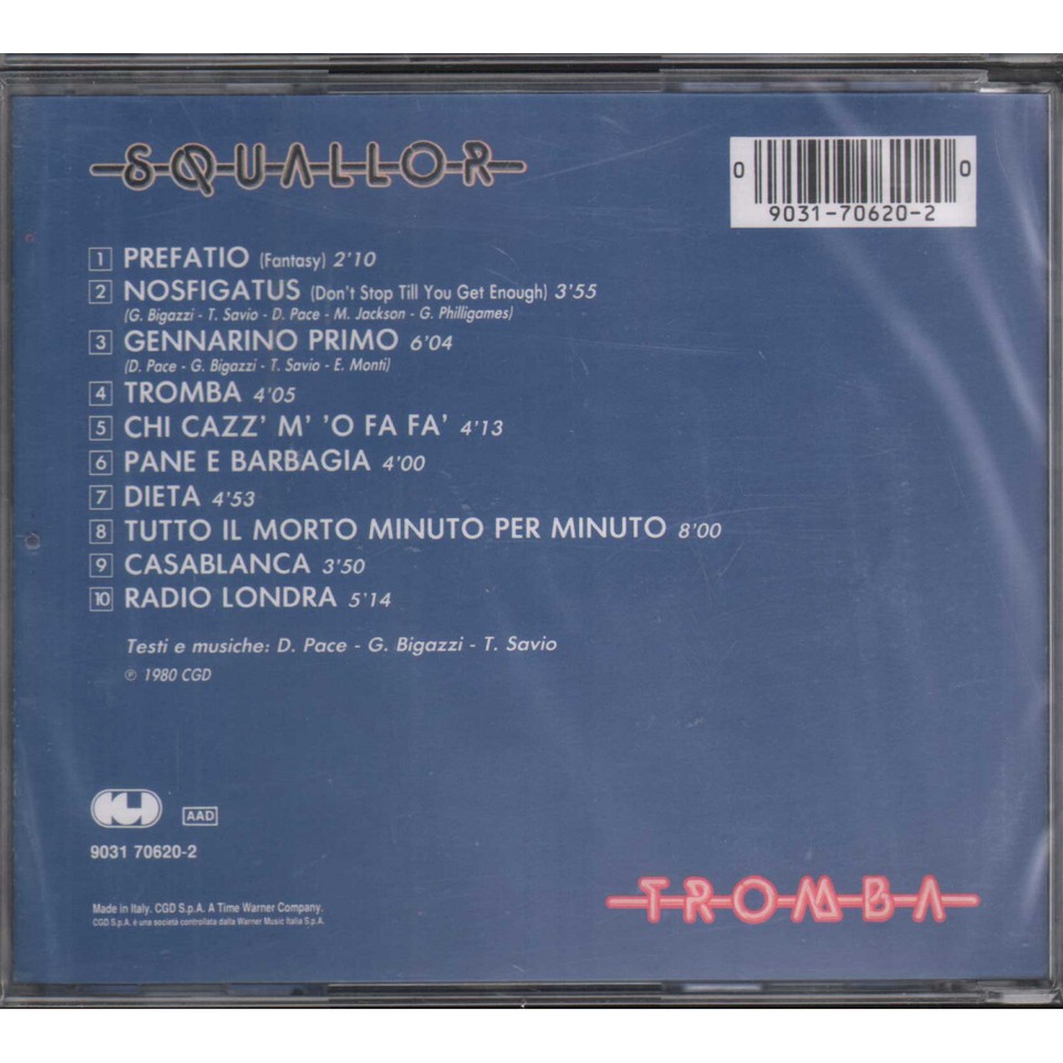 Squallor CD Trumpet / CGD 9031 70620-2 Sealed | eBay