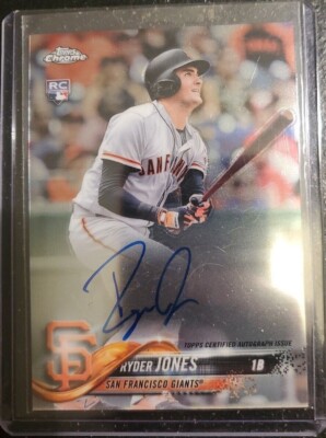 2018 Topps Chrome Rookie Autographs #RARJ Ryder Jones San Francisco ...
