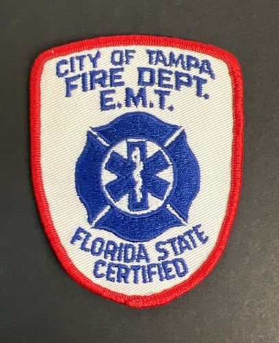 City Of Tampa Fire Department EMT Florida State Certified EMS Shoulder ...