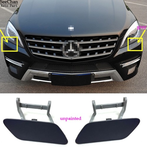 Pair Fit For Mercedes-Benz M-Class W166 Headlight Washer Cover ...