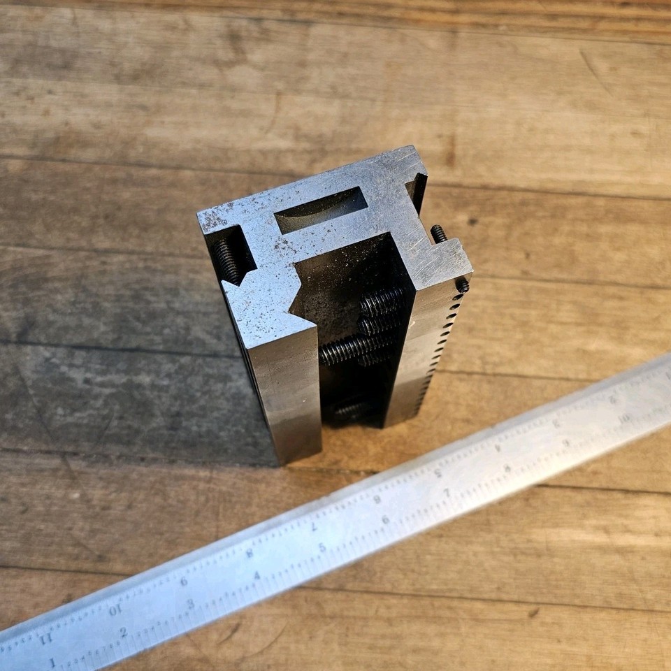 Setup Block MACHINIST Block & Toolholder Set • HSS 2x2½x4½" Bored ...