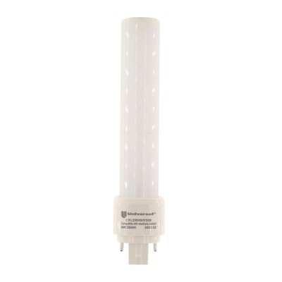 UNIVERSAL CFLDRH9/835B COMPACT LED LAMP, G24Q 4-PIN QUAD, 950-LUMEN, 9W ...