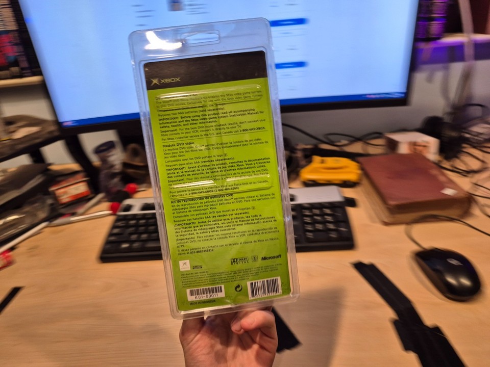 Official Microsoft Original Xbox DVD Movie Playback Kit Remote Brand ...