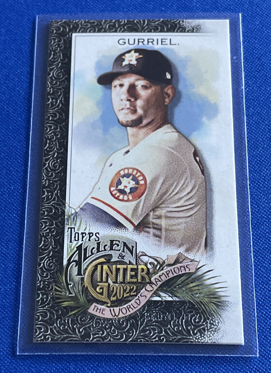 2022 Allen & Ginter Mini Black Border #103 Yuli Gurriel - Houston ...