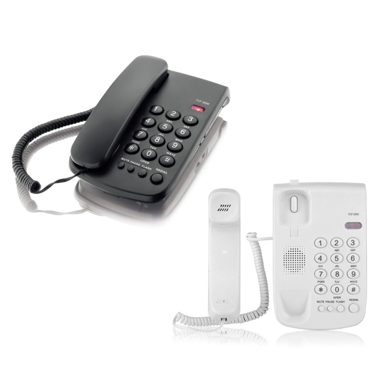 TCF-2000 Fixed Telephone Wall Mount Caller Telephone Wall Phone Fixed ...