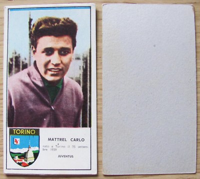 FIGURINA GIGANTE CALCIO MARCA STELLA in CARTONE - JUVENTUS MATTREL ...