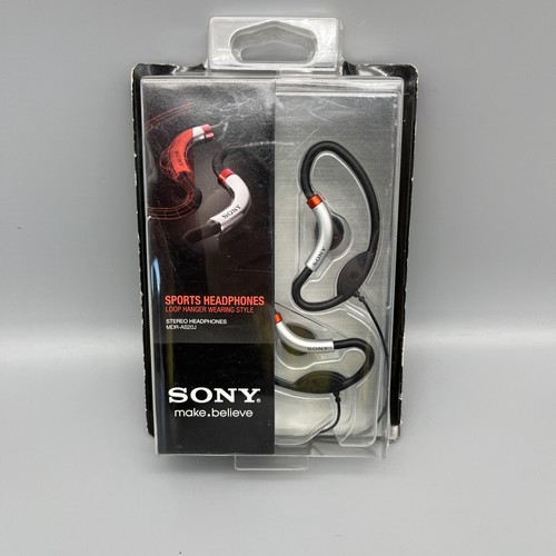 Sony Sports Headphones Loop Hanger Stereo v Workout Gym Retro | eBay