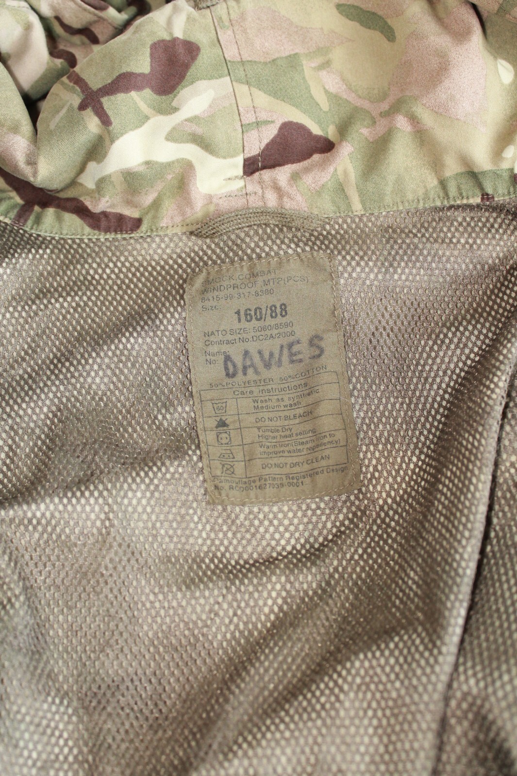 Smock Combat Windproof MTP NSN 8415-99-317-8380 Brit. Feldjacke ...