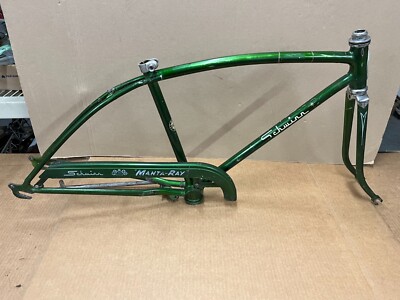 Schwinn 1971 Stingray Green Manta Ray 24" Bicycle Frame Set Original ...