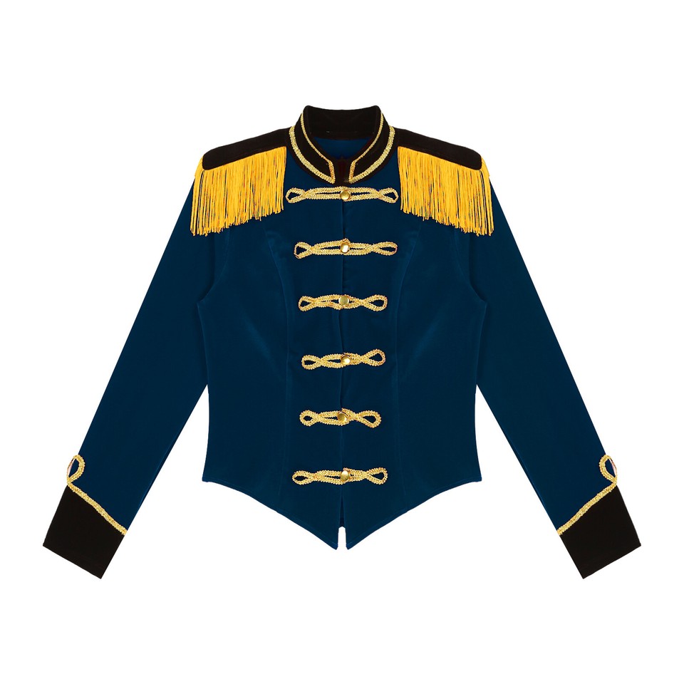 Women's Circus Ringmaster Cosplay Costume Deluxe Tassel Jacket Coat ...