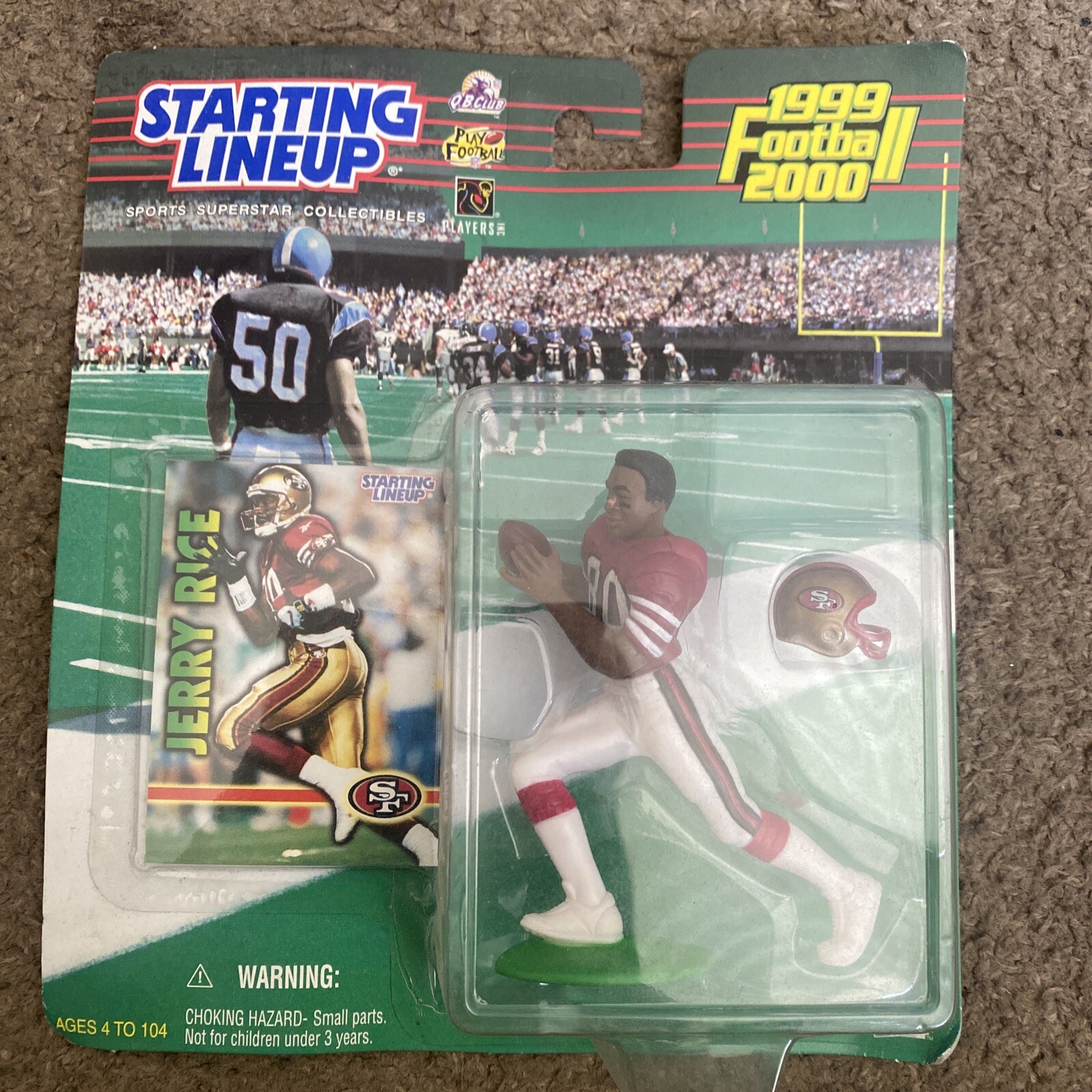 Kenner Starting Lineup SLU 1999 Football Jerry Rice NFL San Francisco ...