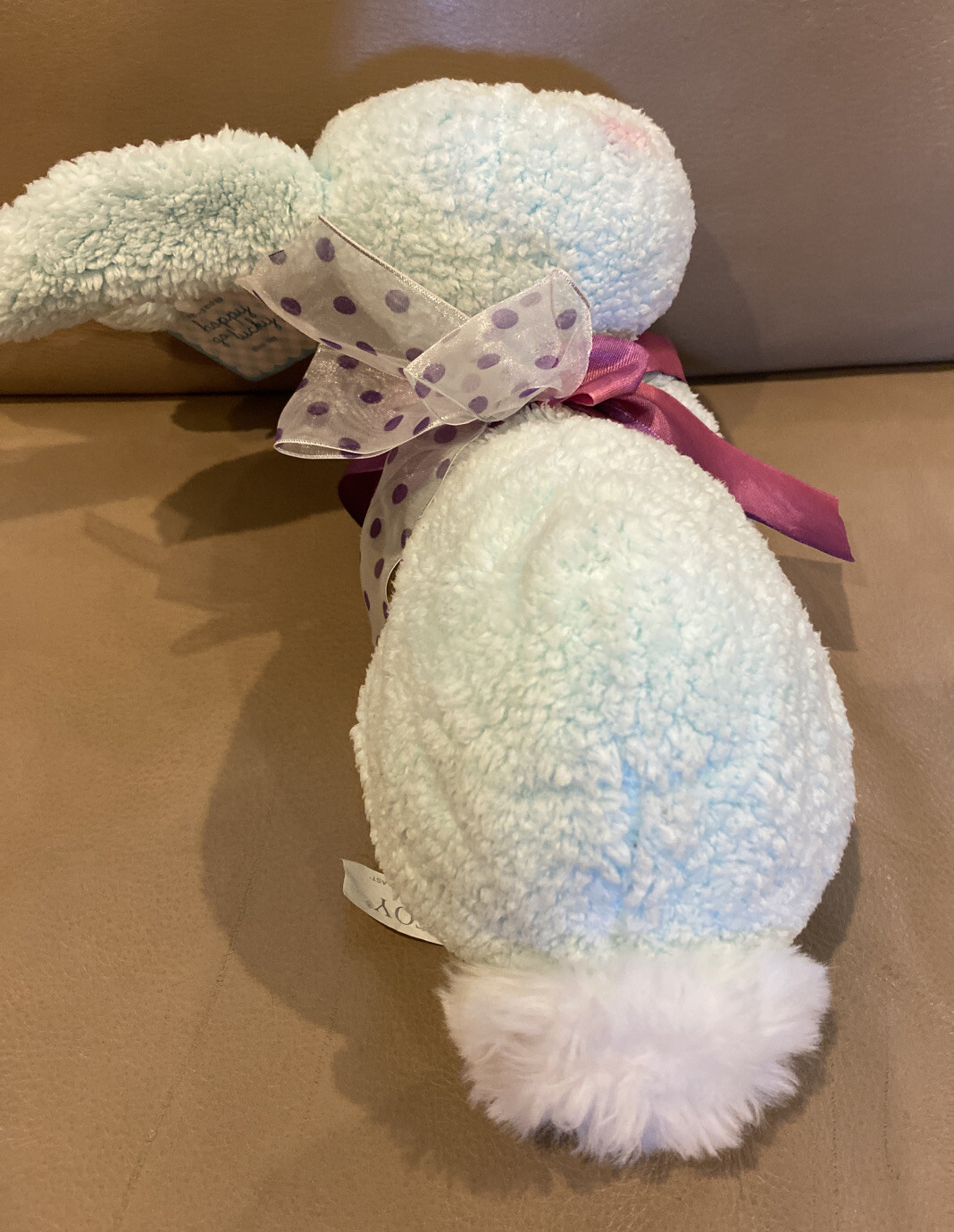 Caltoy Target Easter Bunny Rabbit "Hoppy go Lucky" White Green Polka ...