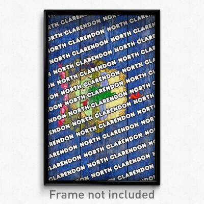 North Clarendon Vermont Poster (VT City Souvenir 11x17 Town Print) | eBay