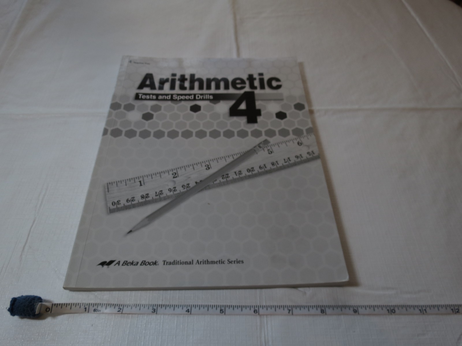 Arithmetic book a Beka home school grade 4 teacher test speed drills ...