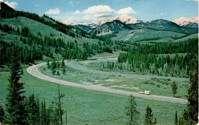 Lone Valley on Hoback River Postcard 1970 Finis Mitchell | eBay