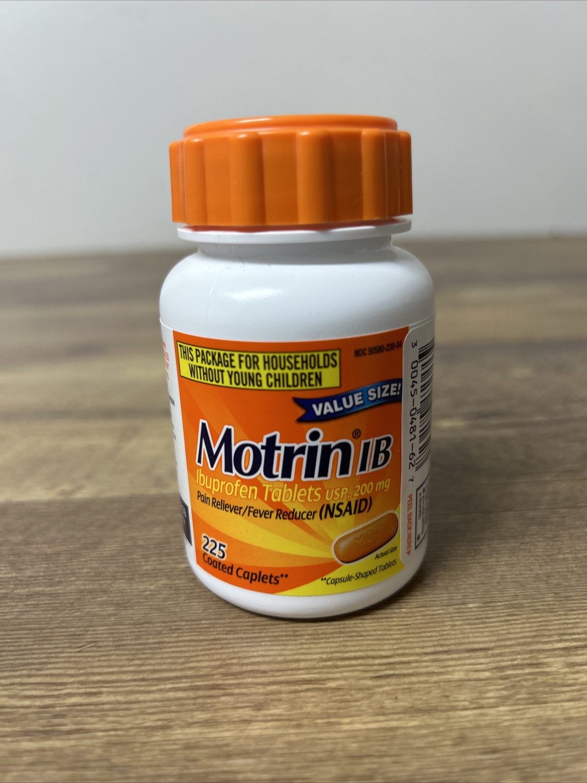 Mortin IB Ibuprofen 200mg Pain and Fever Treatment Caplet - 225 Count ...