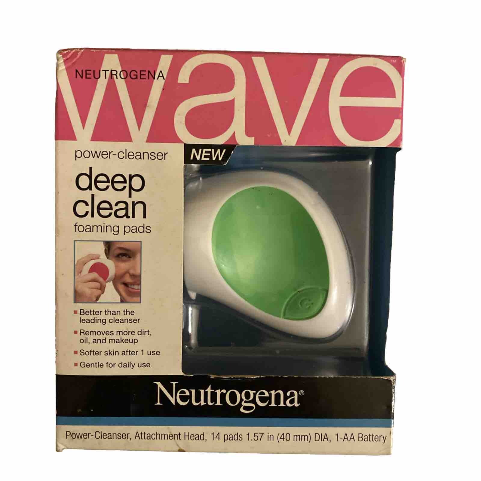 Neutrogena Wave Power-Cleanser Deep Clean Foaming Pads Rare Hard To ...