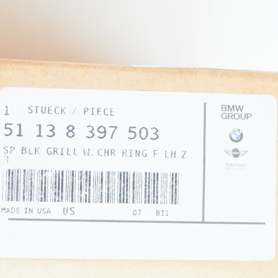 1996-2002 BMW Z3 E36 Front Radiator Left Grille | 51138397503 8397503 ...